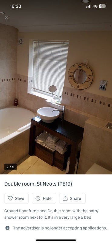 'Spacious double room, PE19 St Neots' Room to Rent from SpareRoom